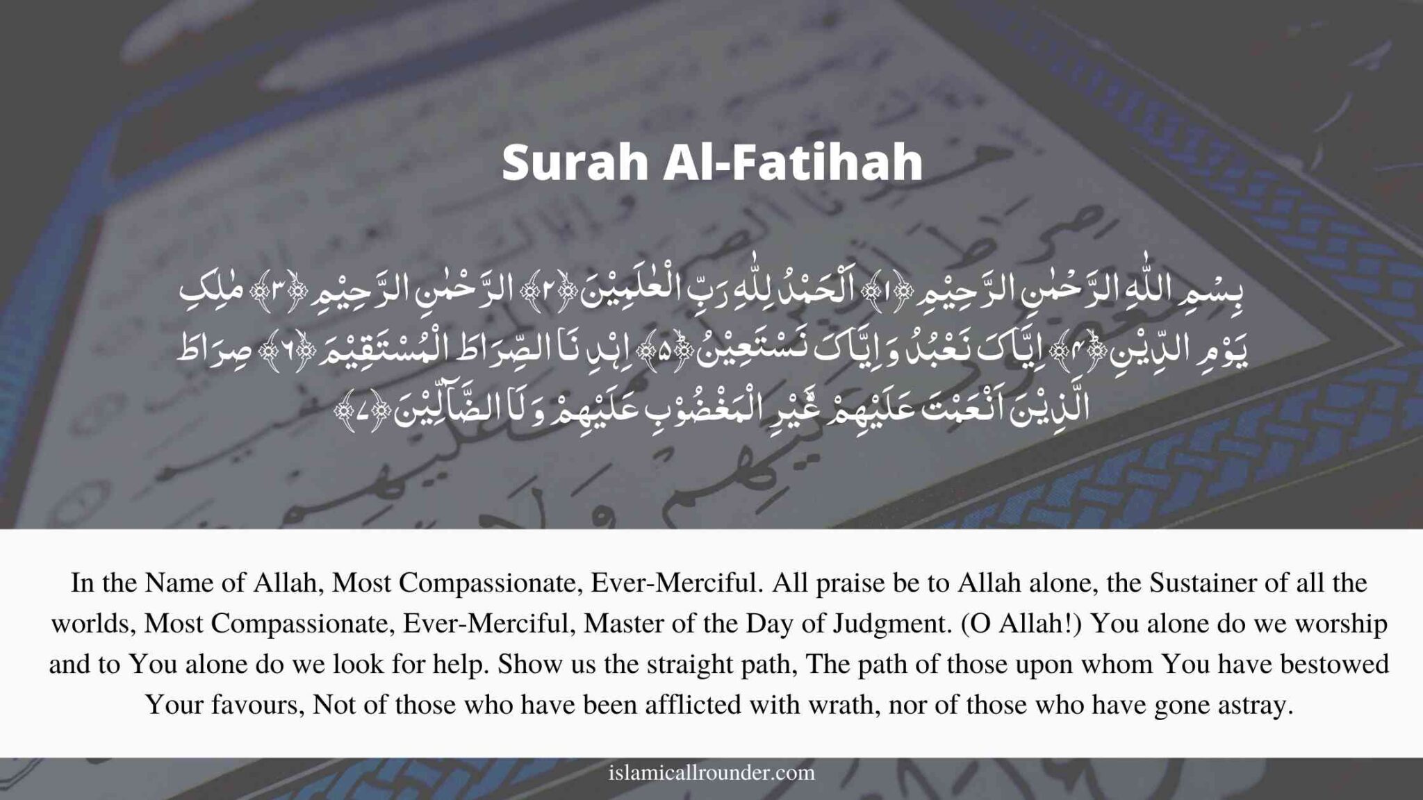 Surah Fatiha Meaning In English: A Deep Dive Into The Opening Chapter ...